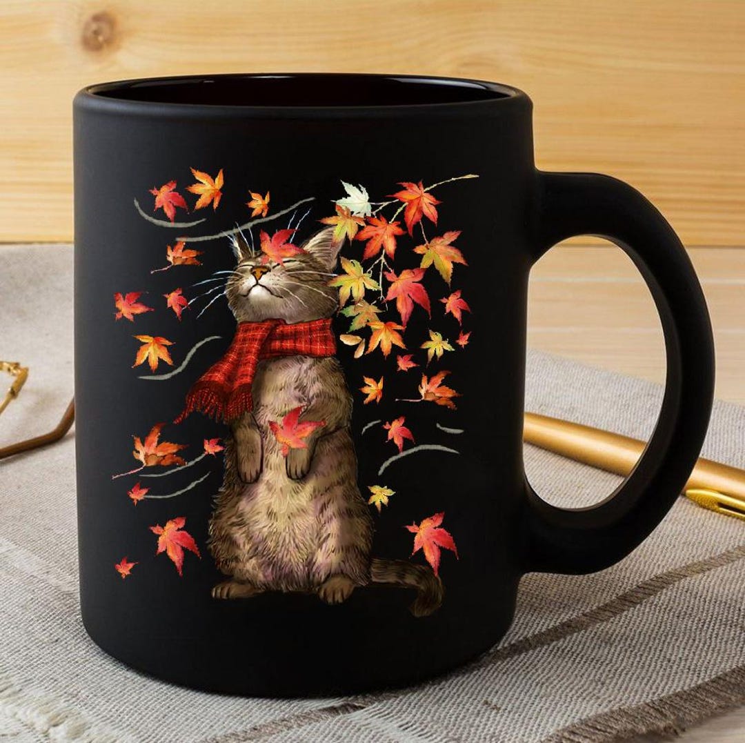Autumn Cat Mug, It’s Fall Y’all Mug, Funny Gift for Halloween, Cute ...