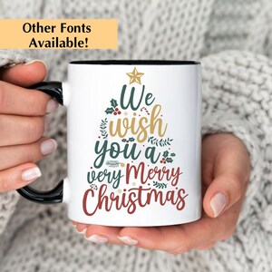 We Wish You A Merry Christmas Mug, Merry Christmas Mug, Cute Christmas ...