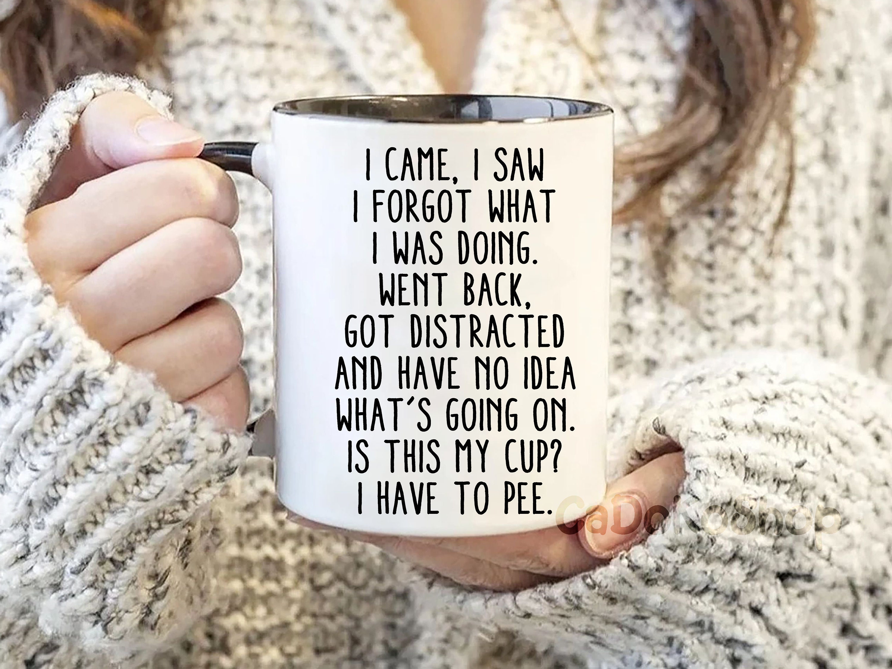 I Came I Saw I Forgot What I Was Doing Mug, Grandma's Wandering Mind ...