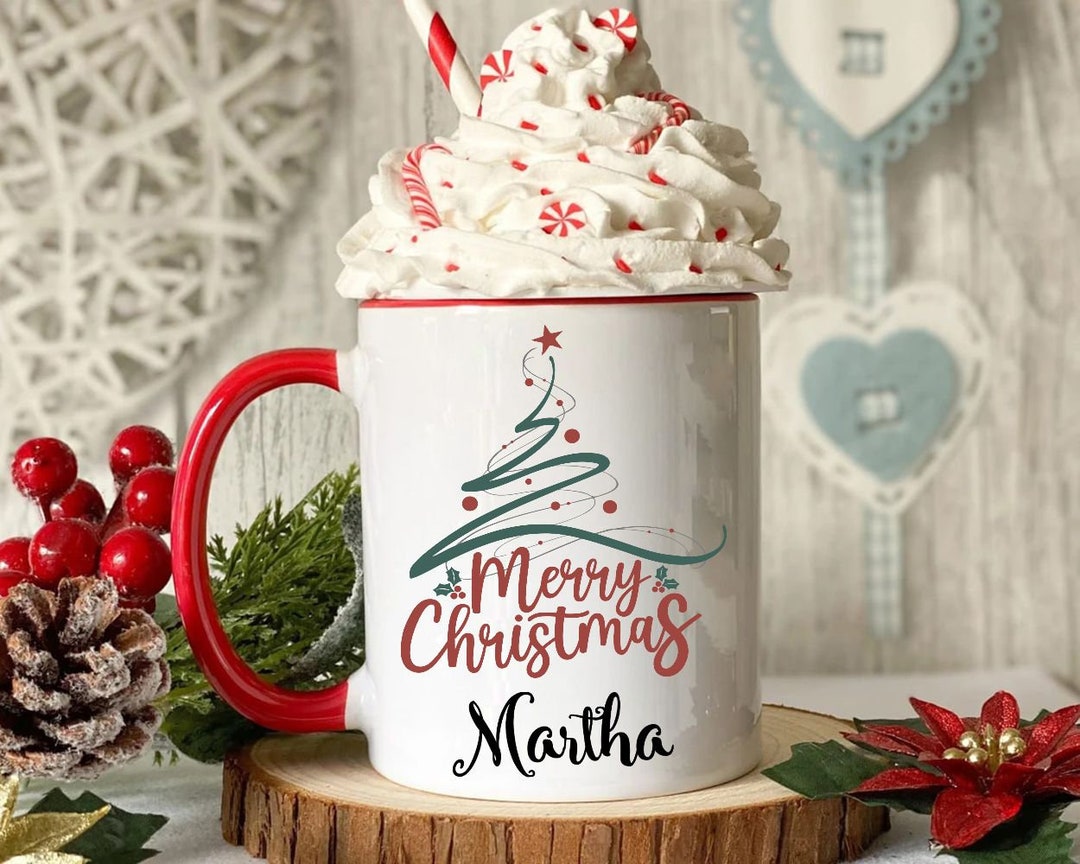 Personalized Christmas Mug, Merry Christmas Mug, Custom Name Gift for ...