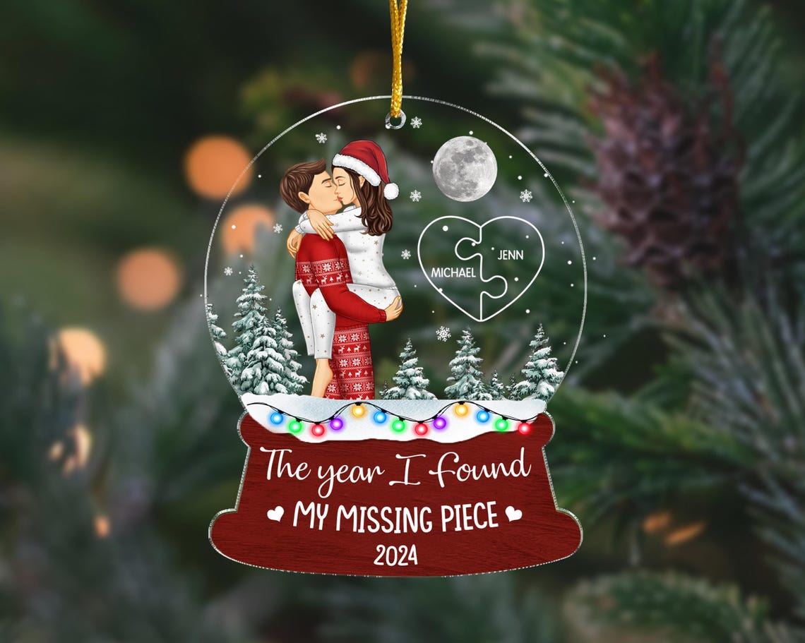 The Year I Found My Missing Piece, Custom Couple Christmas 2024 ...