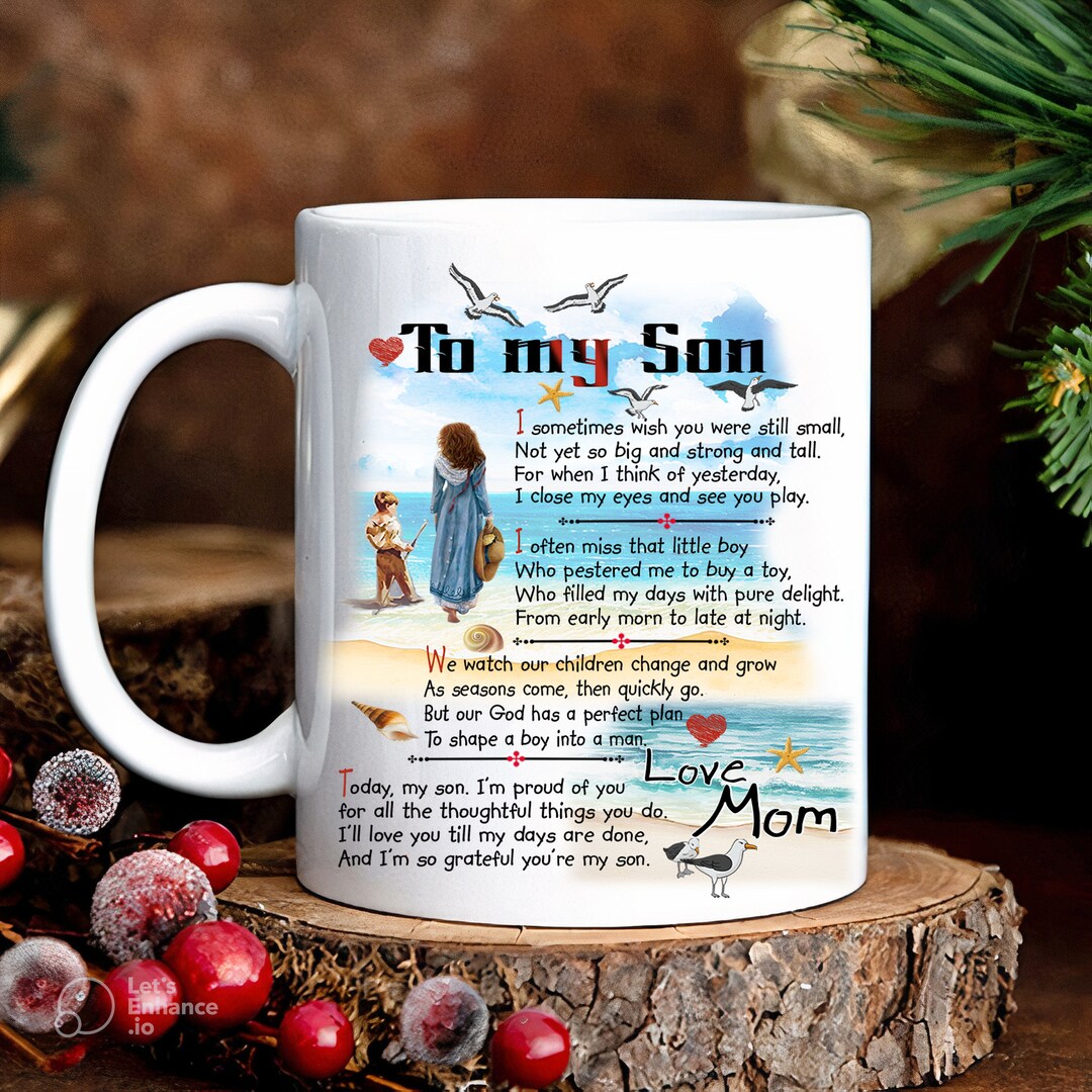 Son Mug, Gift for Son From Mom to My Son Coffee Mug - Father's Day ...