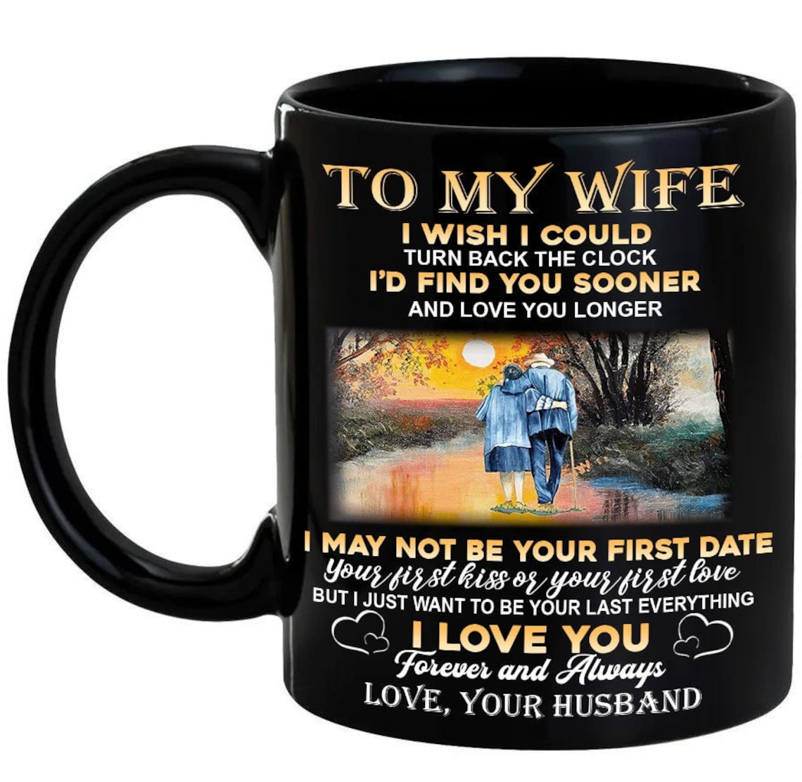 Personalized to My Wife Coffee Mug, Mug Gift From Husband, Wife Mug, to ...