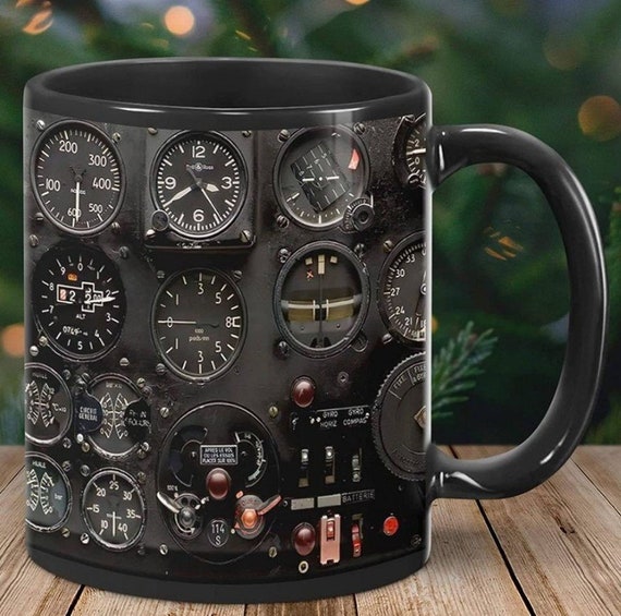 Pilot Gift Coffee Mug Pilot Pilot Indicator Airline - Etsy