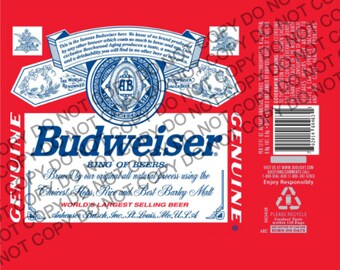 Budweiser Wrap - Etsy