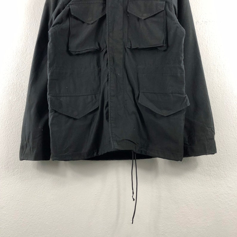 YMCLKY Black Vintage M65 Multipocket Cargo Tactical Military Stylish Outfits Army Casual Jacket ...