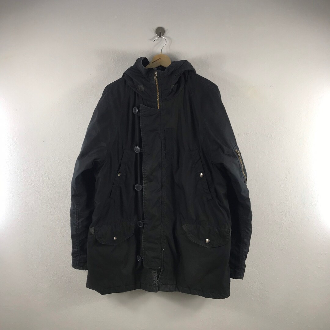 Alpha Industries Black Vintage Multipocket Field Army Military Utility ...