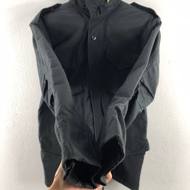 YMCLKY Black Vintage M65 Multipocket Cargo Tactical Military Stylish Outfits Army Casual Jacket ...