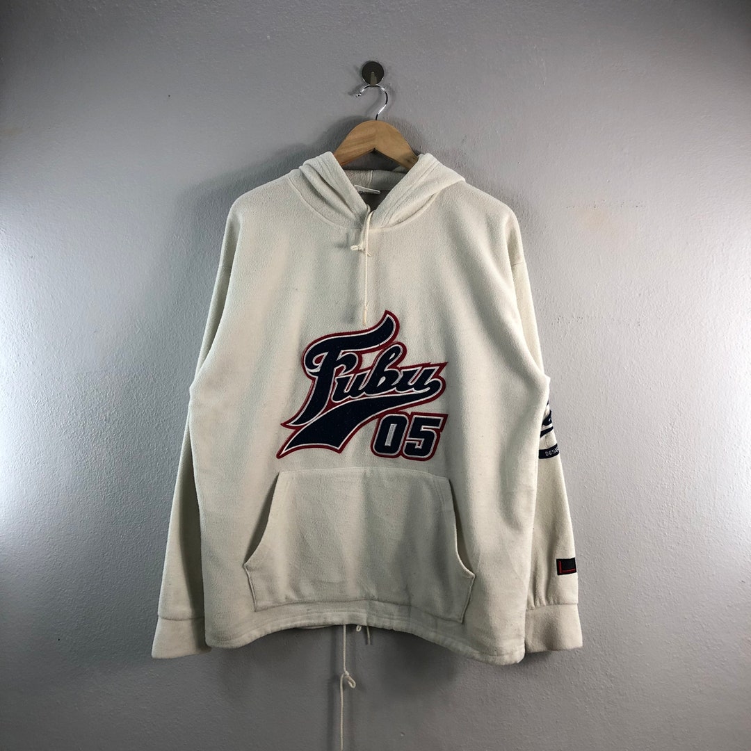 Fubu 05 White Vintage Embroidered Logo Streetwear Hiphop Fashion Outfits Casual Jacket Hoddies ...