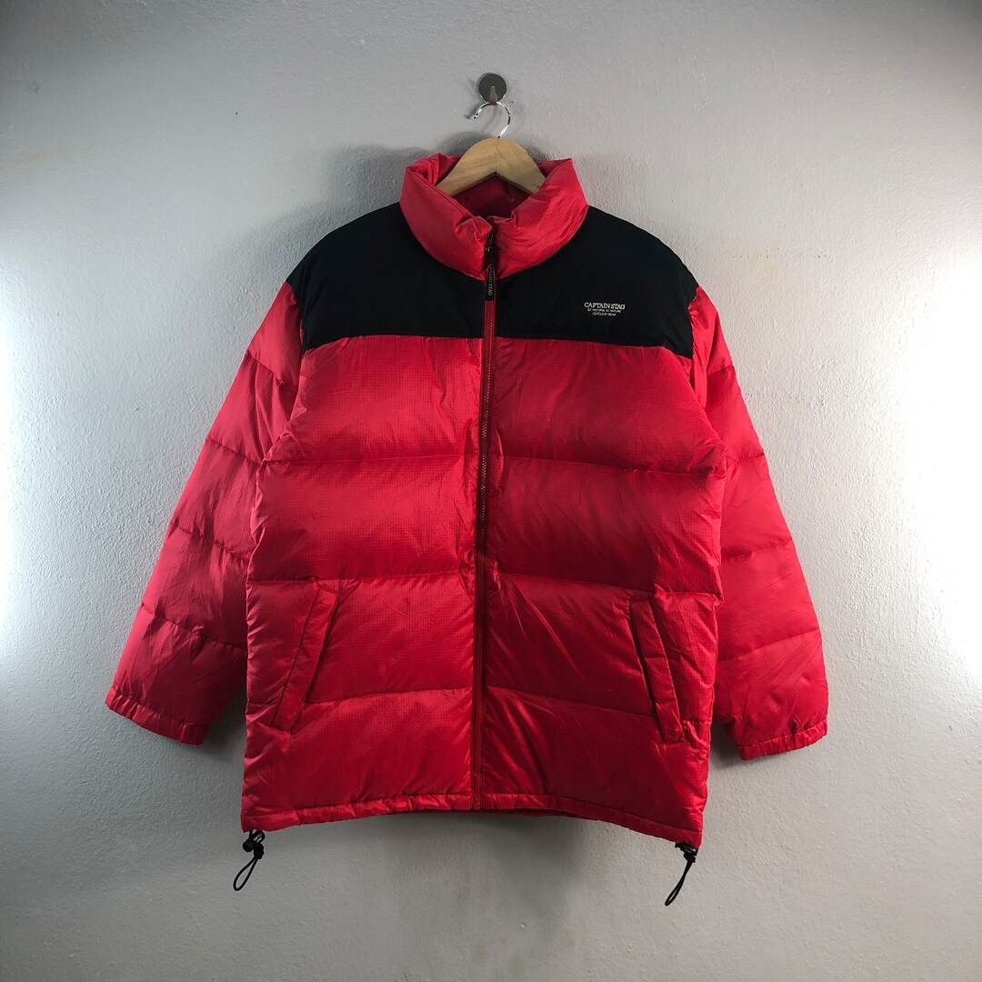 Captain Stag Red Vintage Puffer Quilted Down Outdoor Gear - Etsy