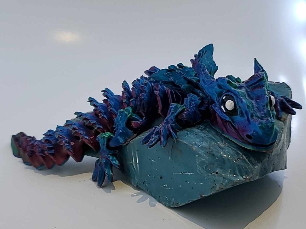 Articulating Glorious Baby Dragon 7.75 Inch Multi-colored - Etsy
