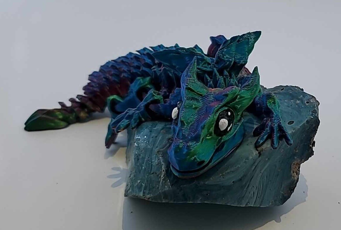 Articulating Glorious Baby Dragon 7.75 Inch Multi-colored - Etsy