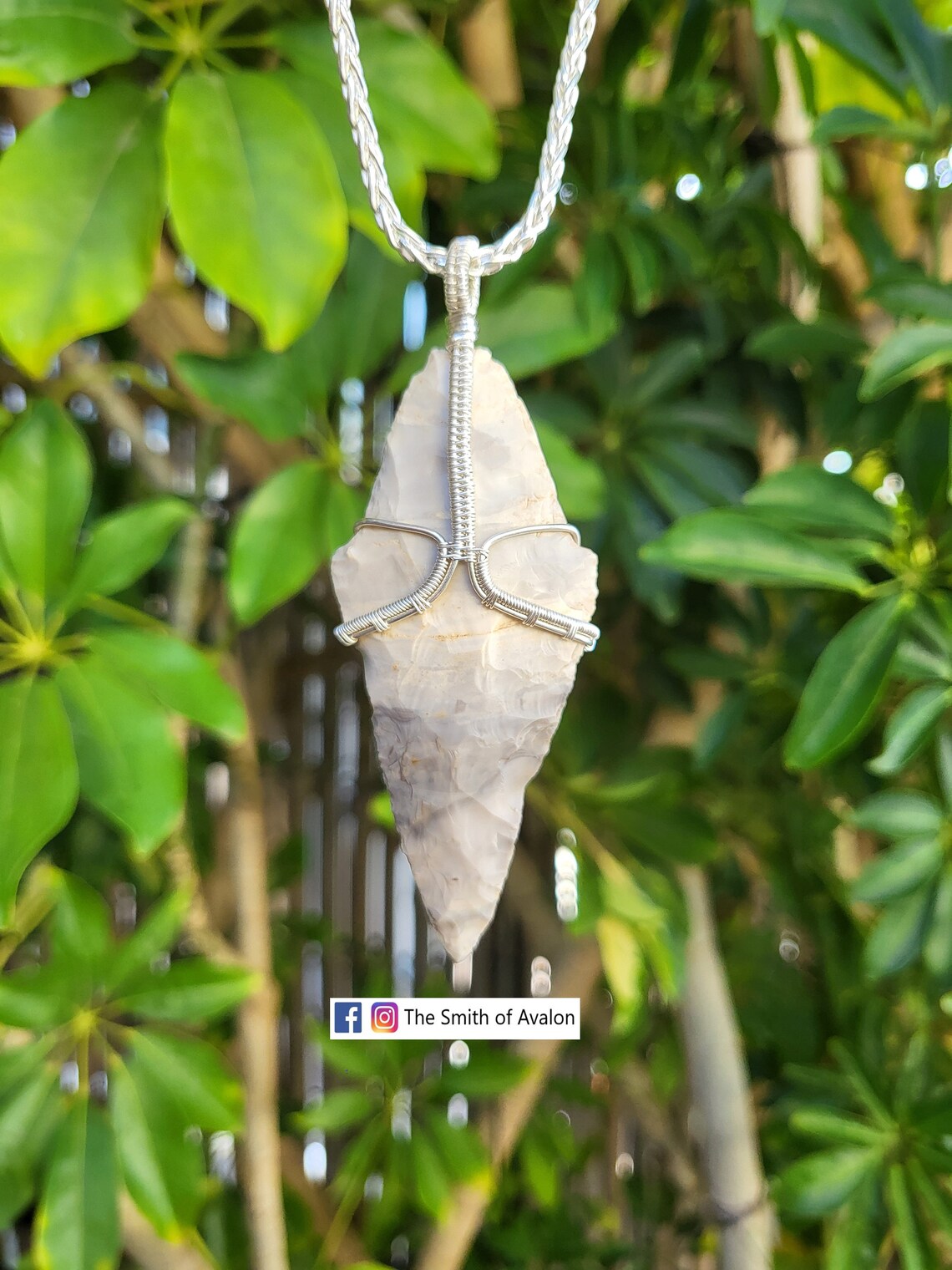 Authentic Native American Adena Stemmed Arrowhead Sterling Silver ...