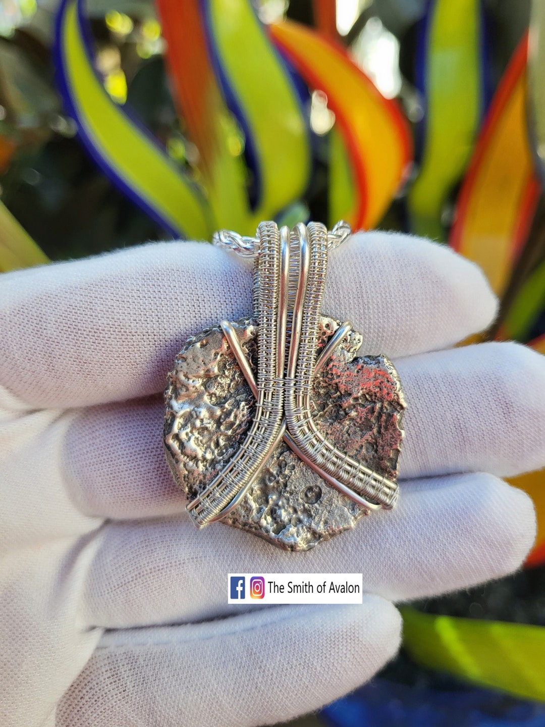 Original Concepcion Shipwreck Sterling Silver Wire Woven Pendant - Etsy