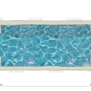 Pool Top View, 2D Landscape Top View for Floor Plans, PNG Files for ...