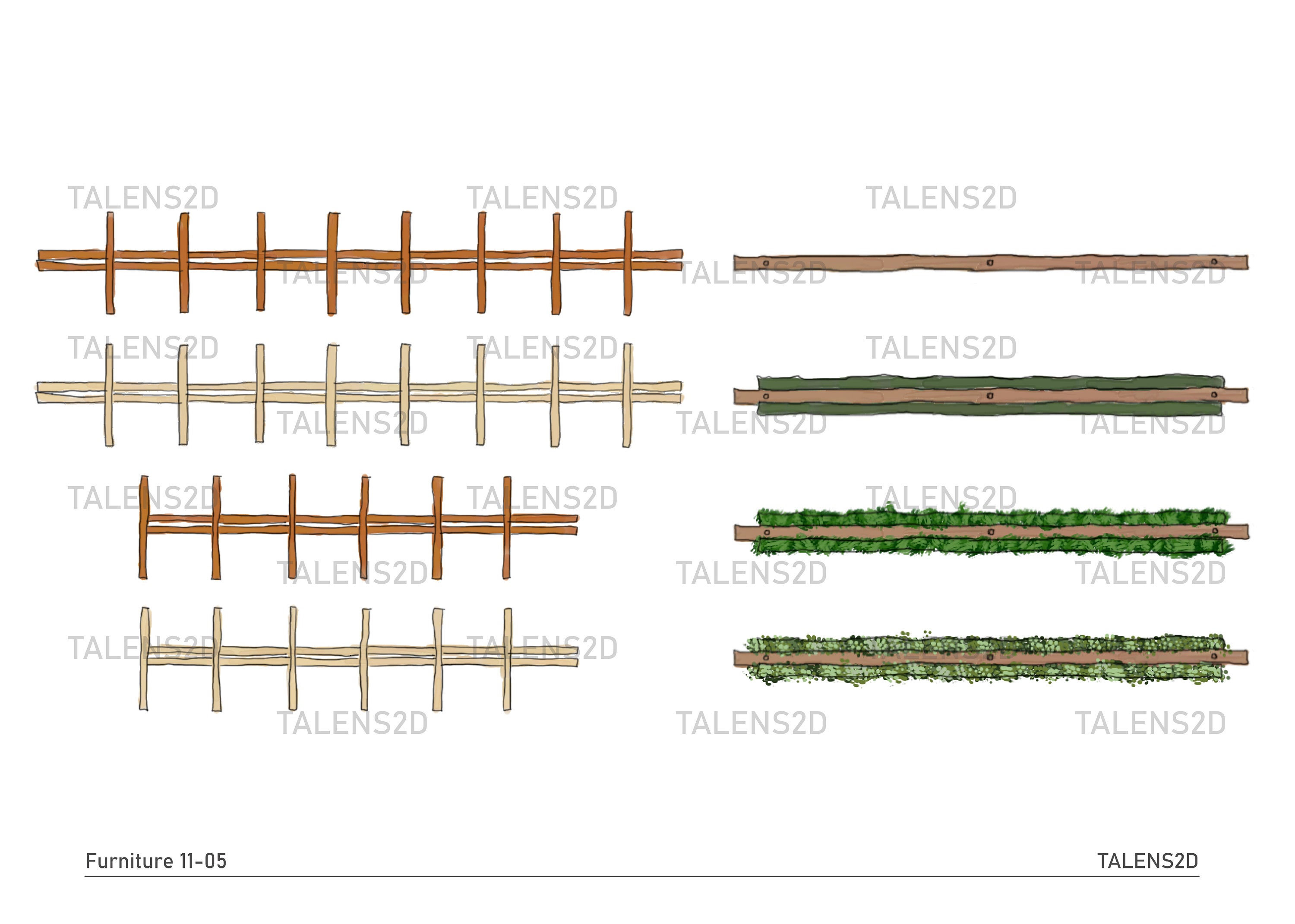 Pergola Top View, 2D Landscape Top View for Floor Plans, PNG Files for ...
