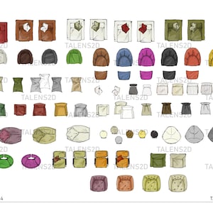 Chair Top View, 2D Top View PNG for Floor Plan, PNG Files for Download ...