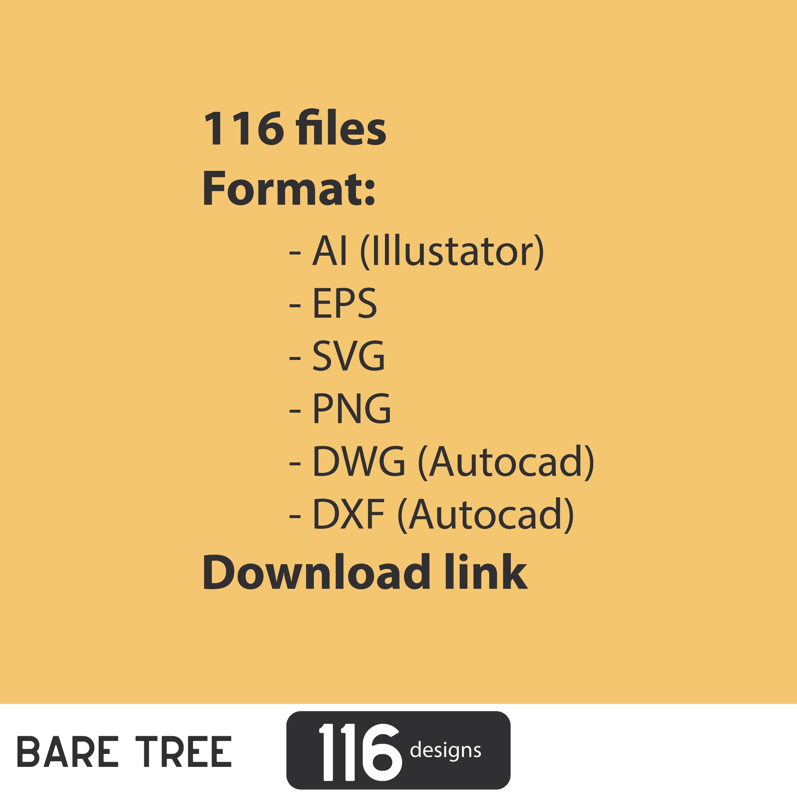 Bare Tree SVG Bundle, Bare Trees SVG, Bare Tree Silhouette, Bare Tree ...