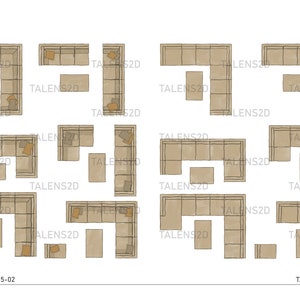 Sofa Top View, 2D Top View PNG for Floor Plan, PNG Files for Download ...
