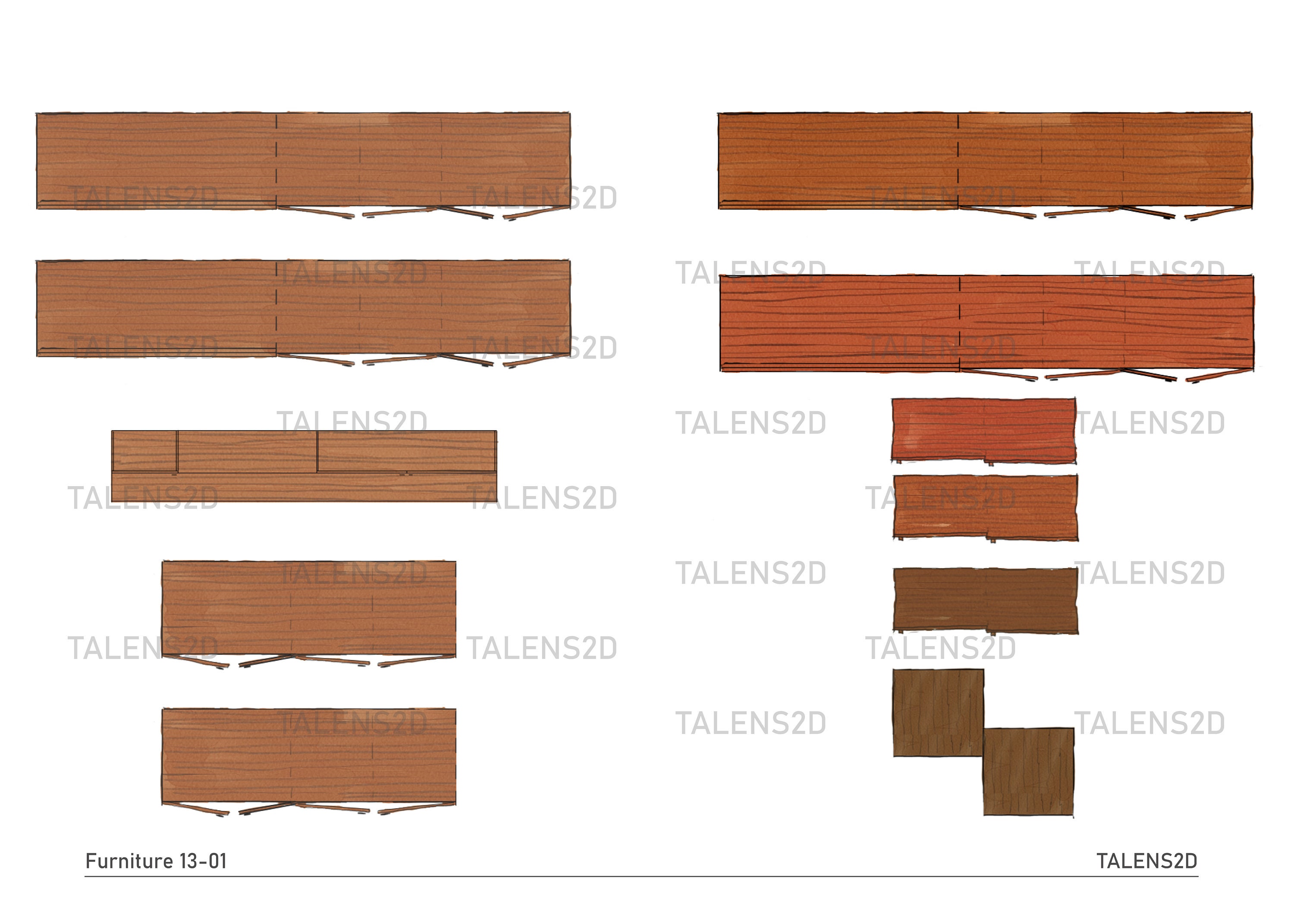 Cabinet Top View, 2D Top View PNG for Floor Plan, PNG Files for ...