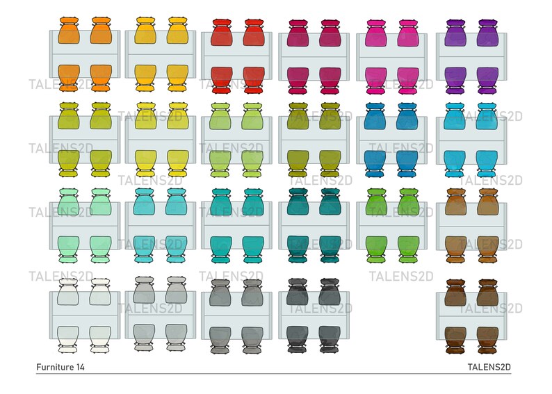 Chair Top View, 2D Top View PNG for Floor Plan, PNG Files for Download ...