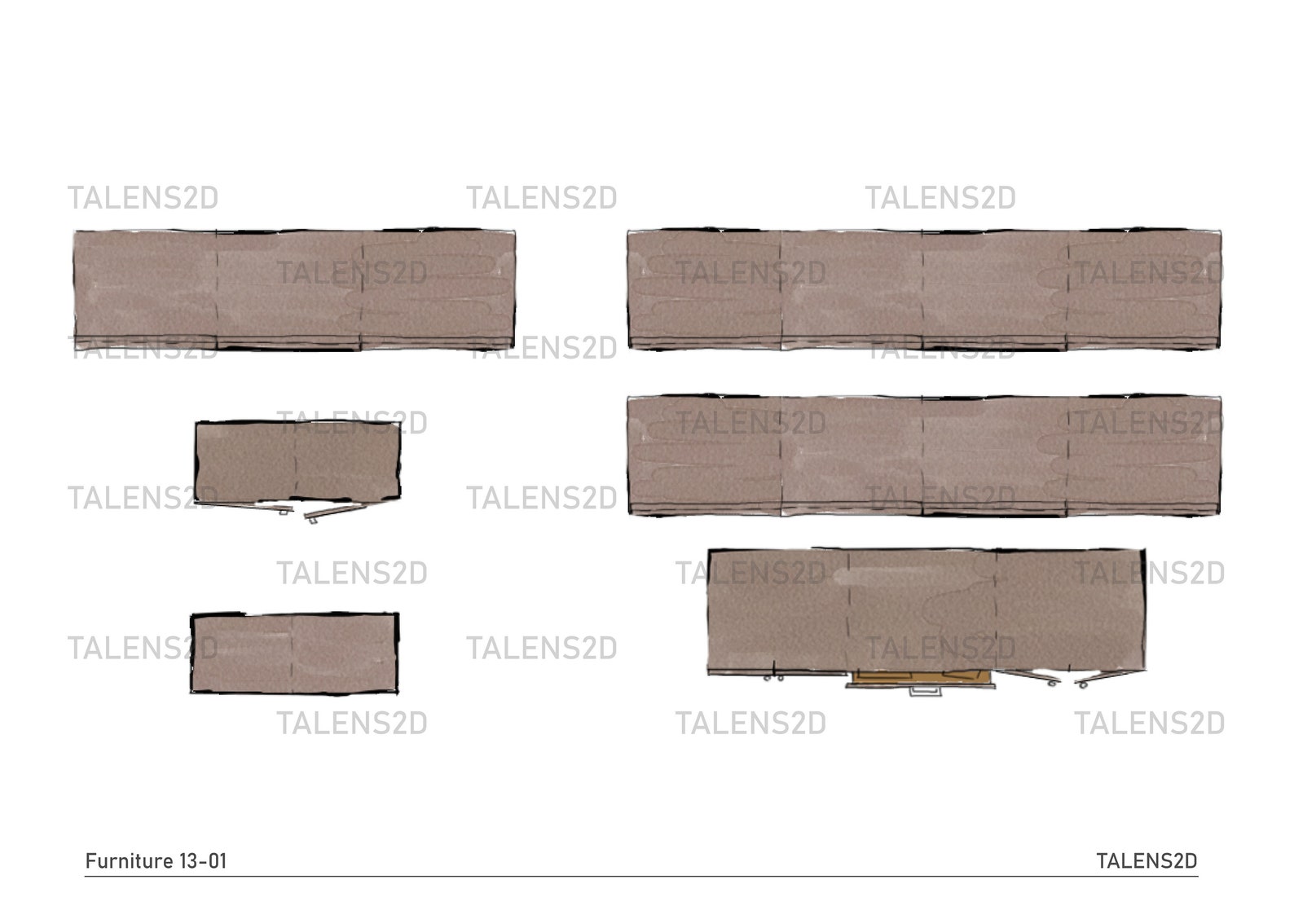 Cabinet Top View, 2D Top View PNG for Floor Plan, PNG Files for ...