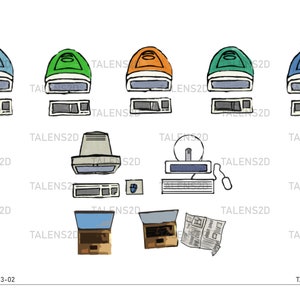 Study Furniture Top View, 2D Top View PNG for Floor Plan, PNG Files for ...