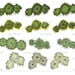 Landscape Architecture Plants: Hand-painted Top View Symbols (PNG Files ...