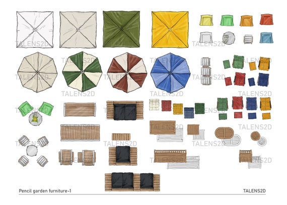 Garden Furniture Top View