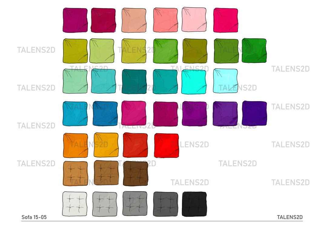 Cushion Top View, 2D Top View PNG for Floor Plan, PNG Files for ...
