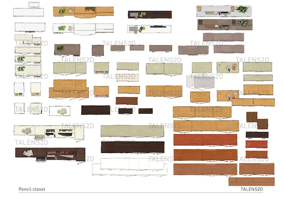 Furniture Top View 2d