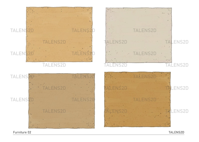 Carpet Furniture Top View, 2D Furniture Top View for Floor Plans, PNG ...