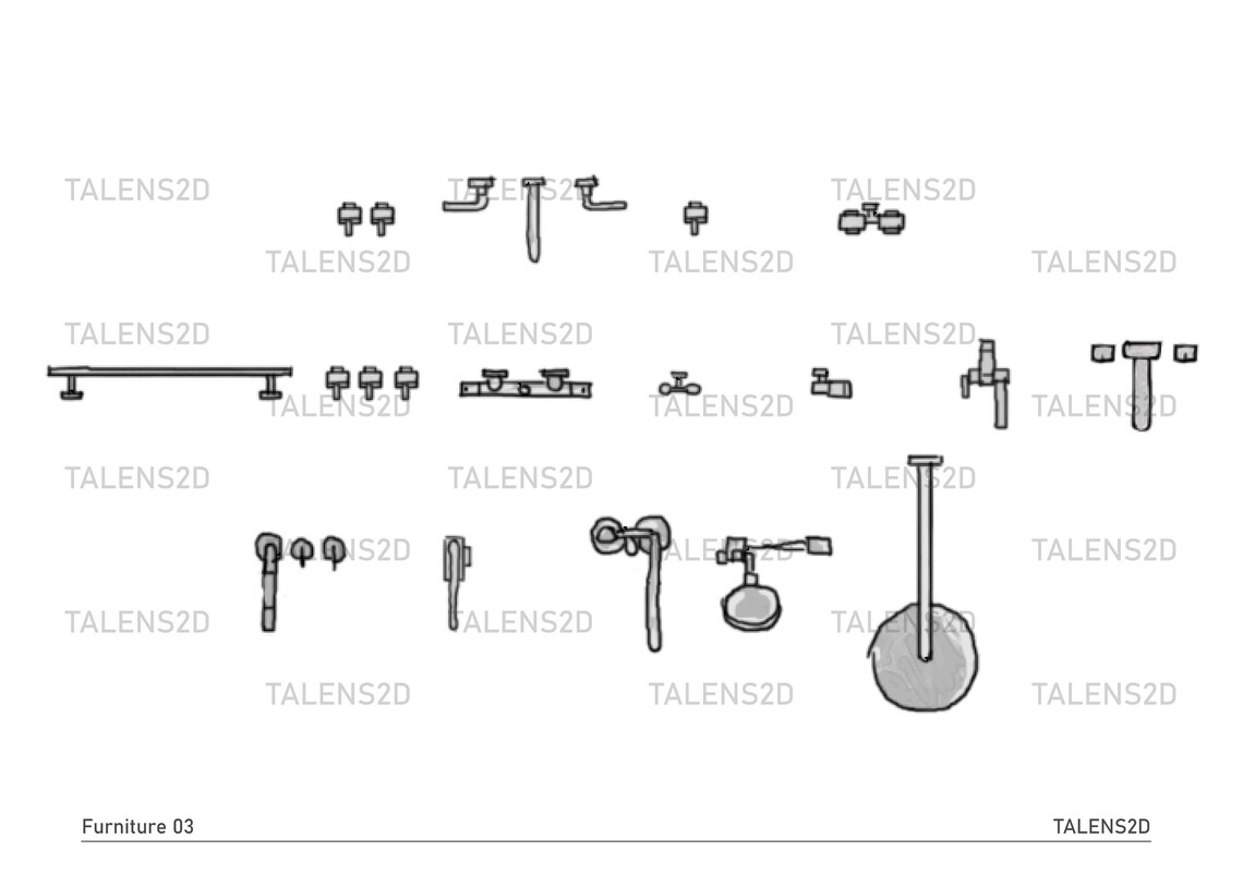 Bathroom Top View, 2D Top View PNG for Floor Plan, PNG Files for ...