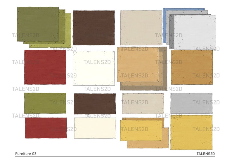 Carpet Furniture Top View, 2D Furniture Top View for Floor Plans, PNG ...