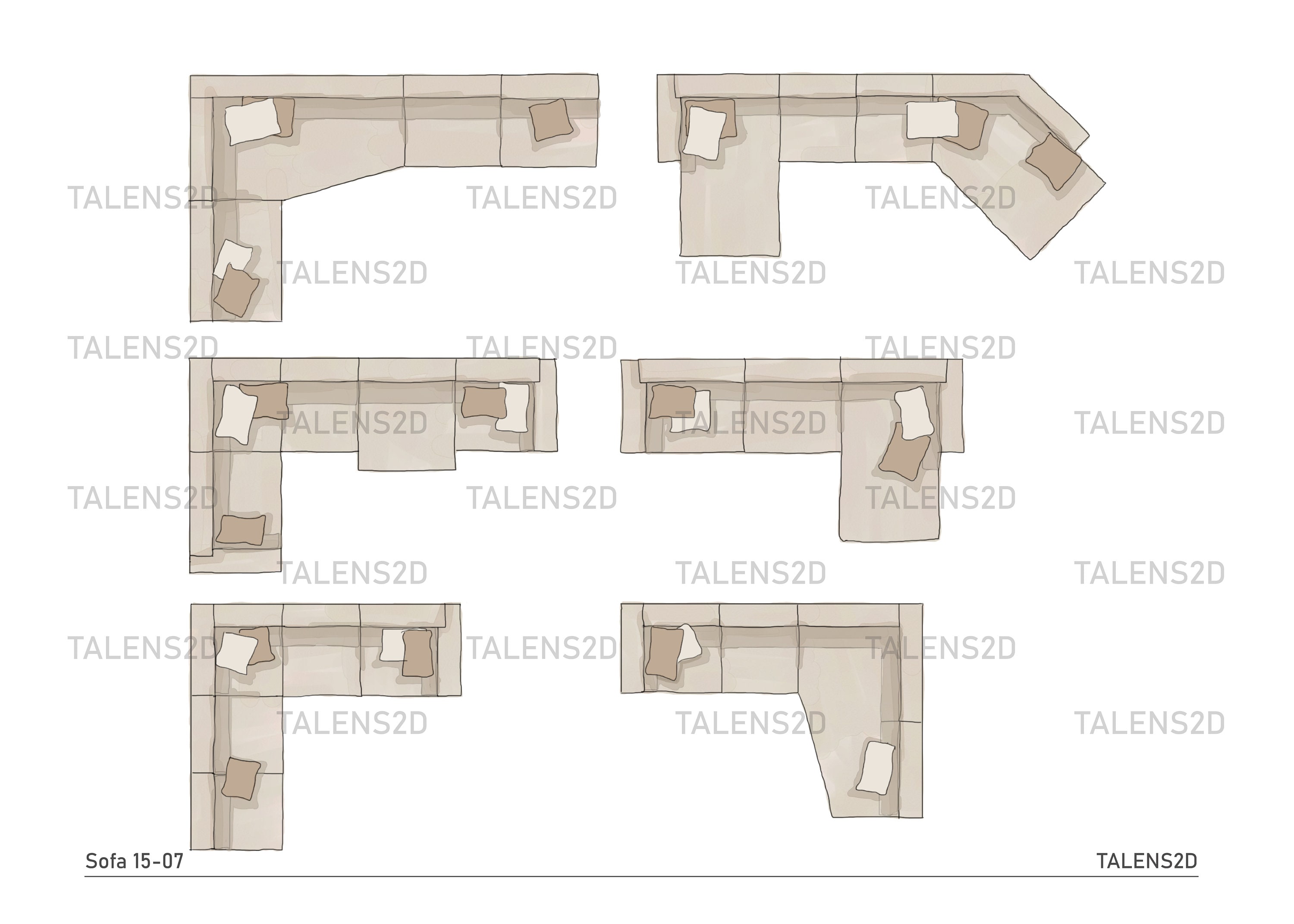 Sofa Top View PNG: 2D Floor Plan Furniture (digital Download) - Etsy