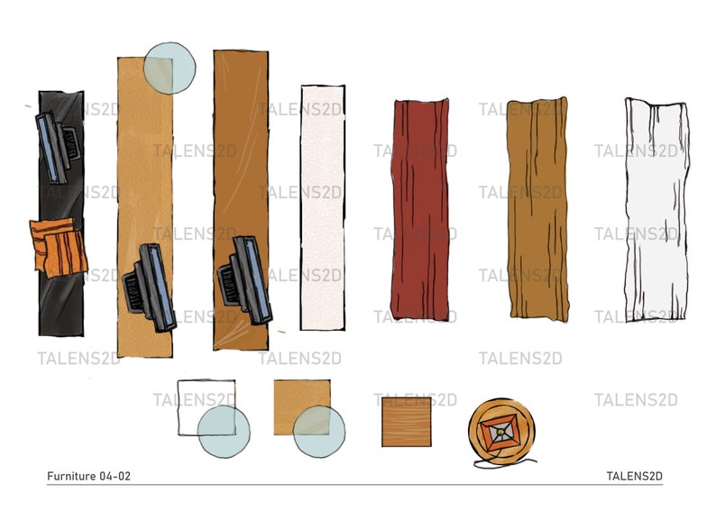 Bed Top View, 2D Top View PNG for Floor Plan, PNG Files for Download - Etsy