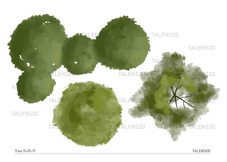 Buy Tree Top View, 2D Landscape Clipart in PNG Online in India - Etsy