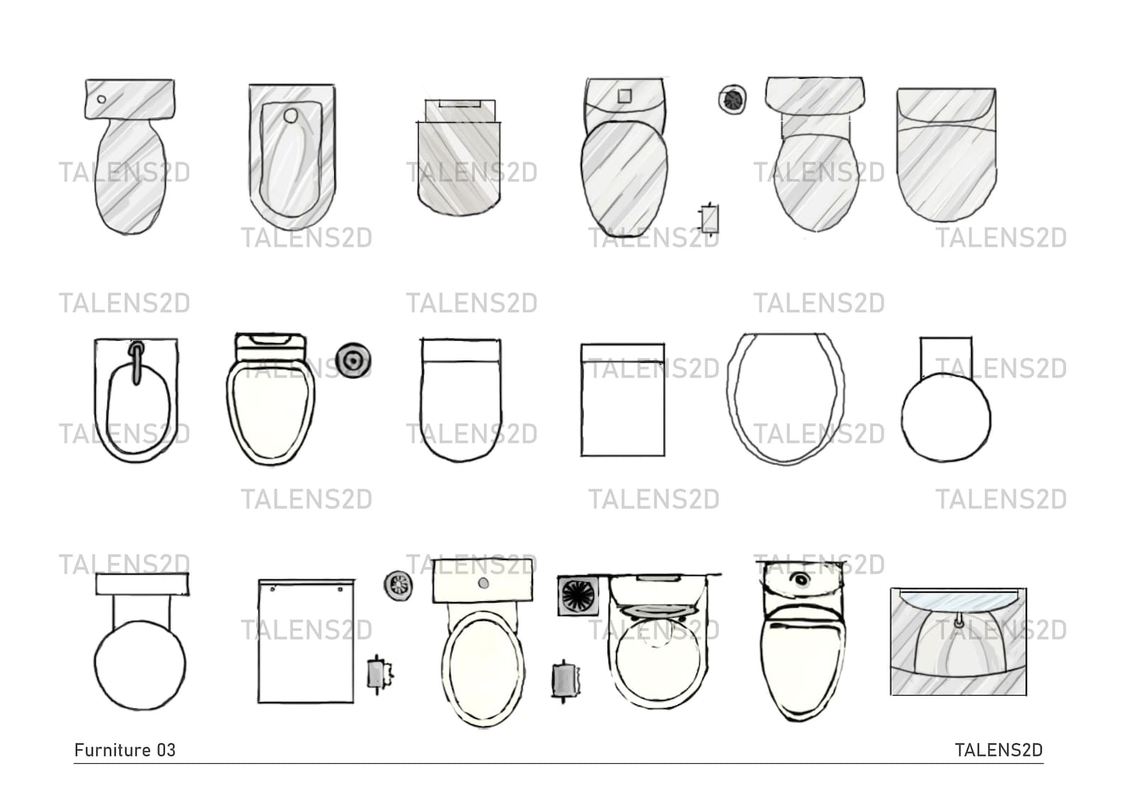 Bathroom Top View, 2D Top View PNG for Floor Plan, PNG Files for ...