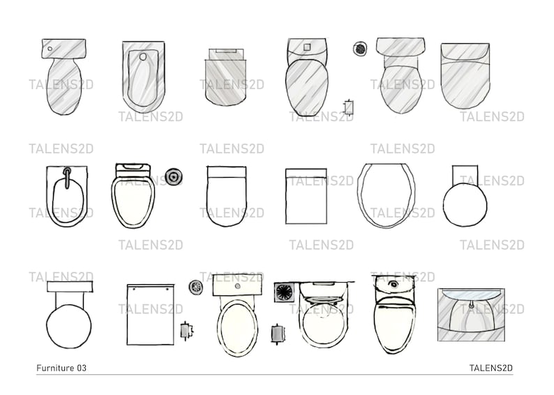 Bathroom Furniture Top View,2d Furniture Top View for Floor Plans, PNG ...