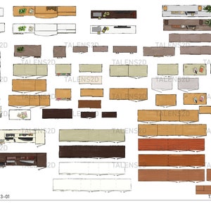 Cabinet Top View, 2D Top View PNG for Floor Plan, PNG Files for ...