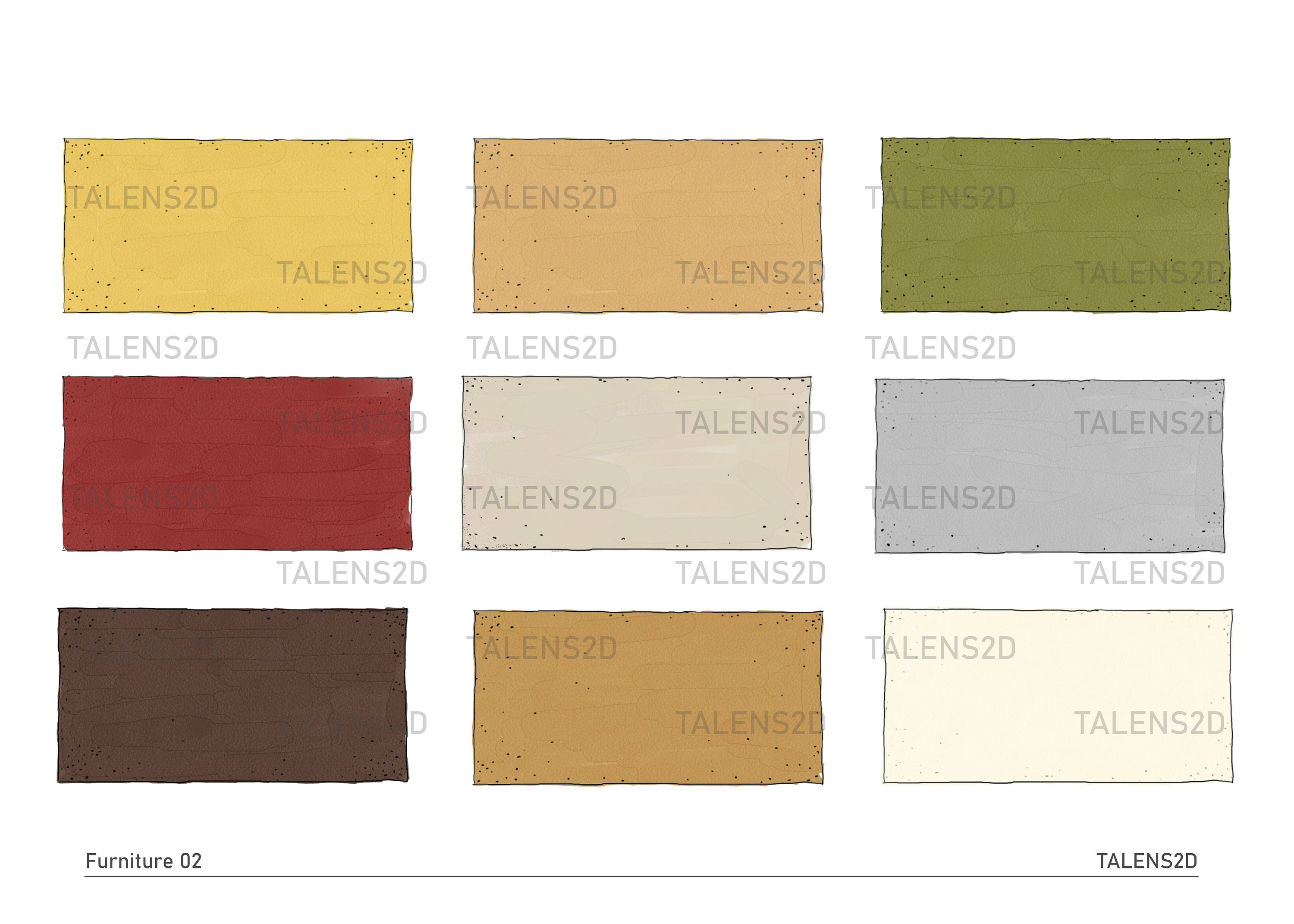 Carpet Furniture Top View, 2D Furniture Top View for Floor Plans, PNG ...