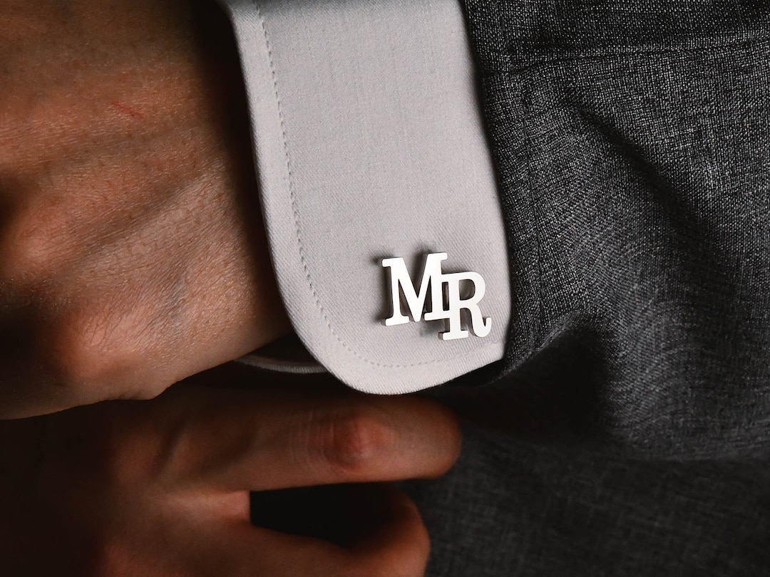 Personalized Initial Cufflinks, Custom Cufflinks, Groomsmen Gifts ...
