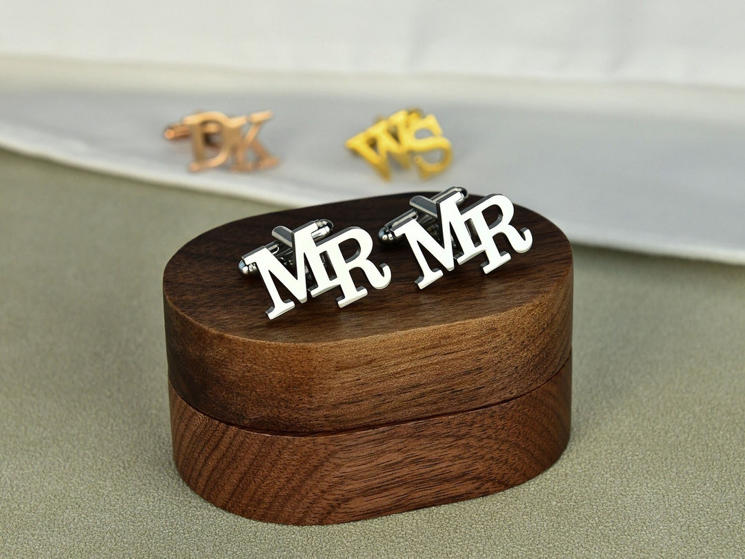 Custom Cufflinks for Men, Personalized Initial Cufflinks, Wedding ...