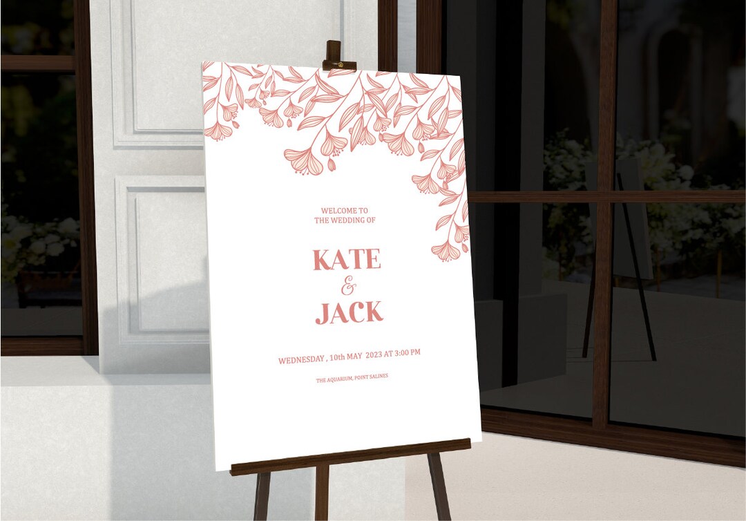 Wedding Welcome Signage Personalised foamex - Etsy