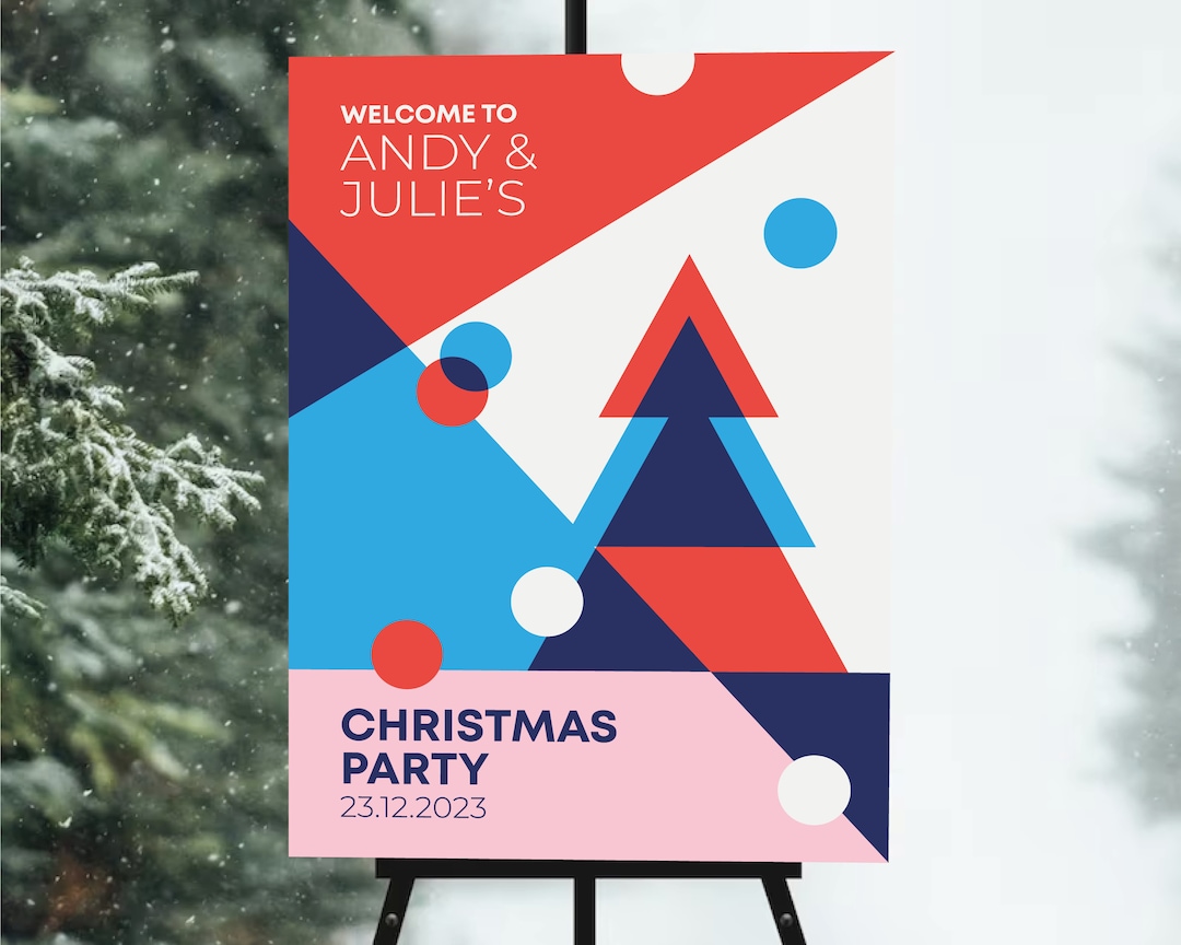 Christmas Party Signage Personalised foamex - Etsy