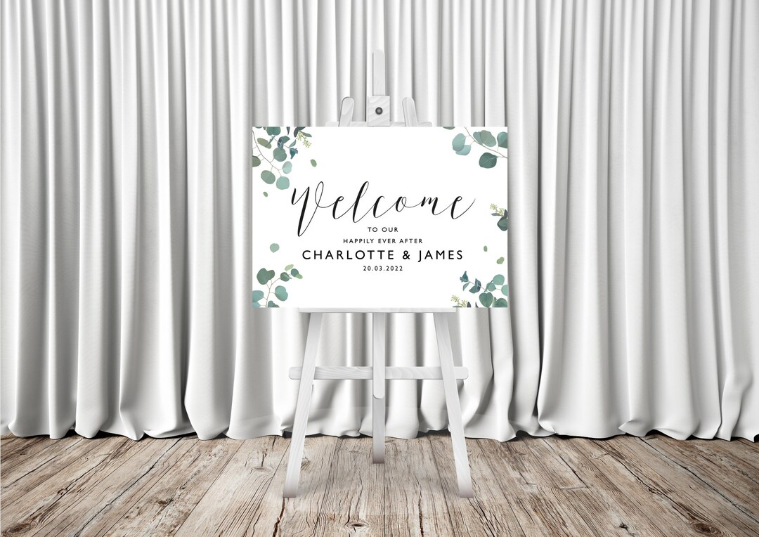 Wedding Welcome Sign Foamex - Etsy UK