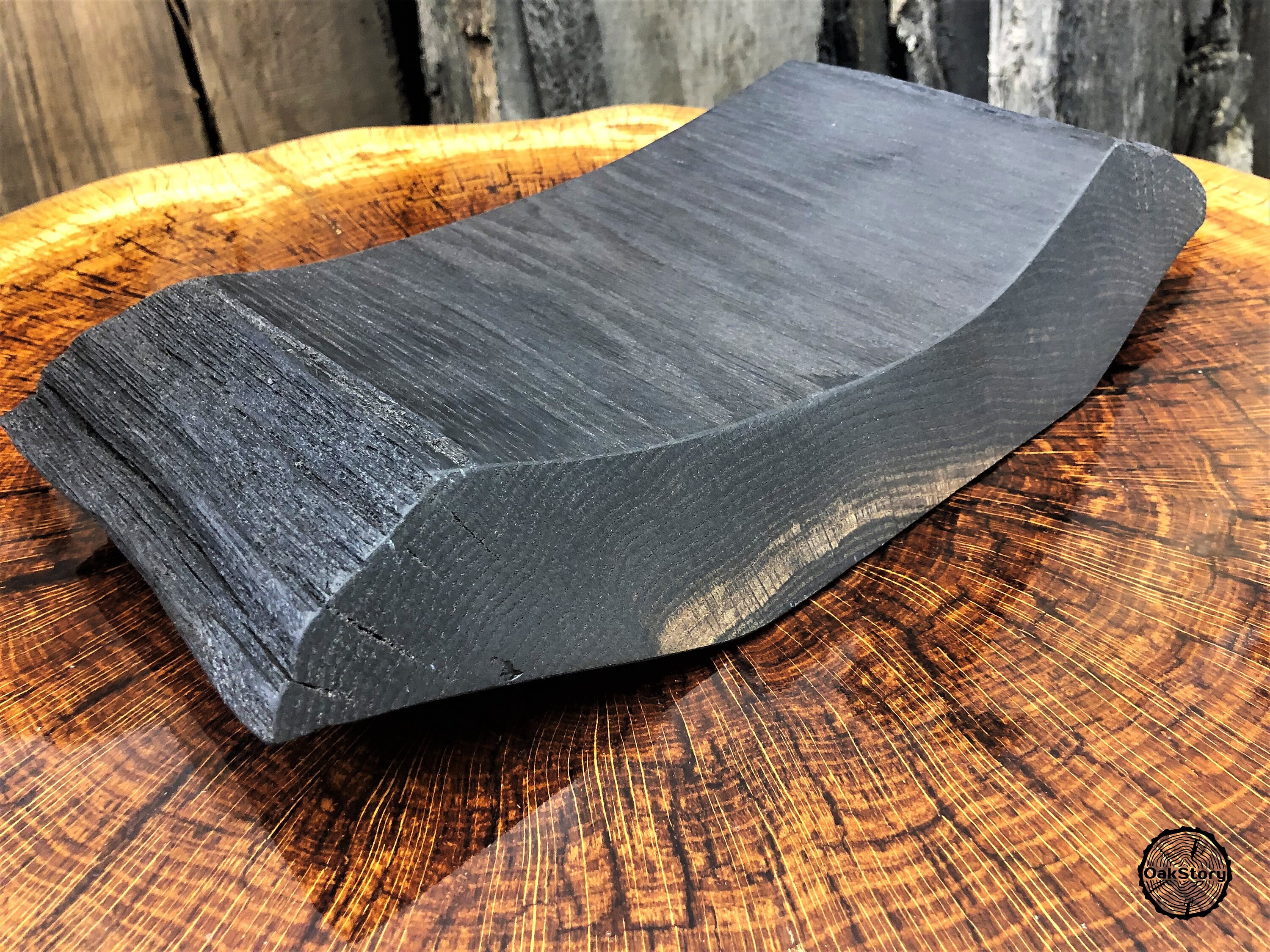 Decorative Tray Black Bog Oak Wood 2400 Yars Old Unique Platter - Etsy