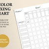 2 Color Mixing Combination Chart Sheet Printable PDF Download, Color ...