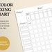 2 Color Mixing Combination Chart Sheet Printable PDF Download, Color ...