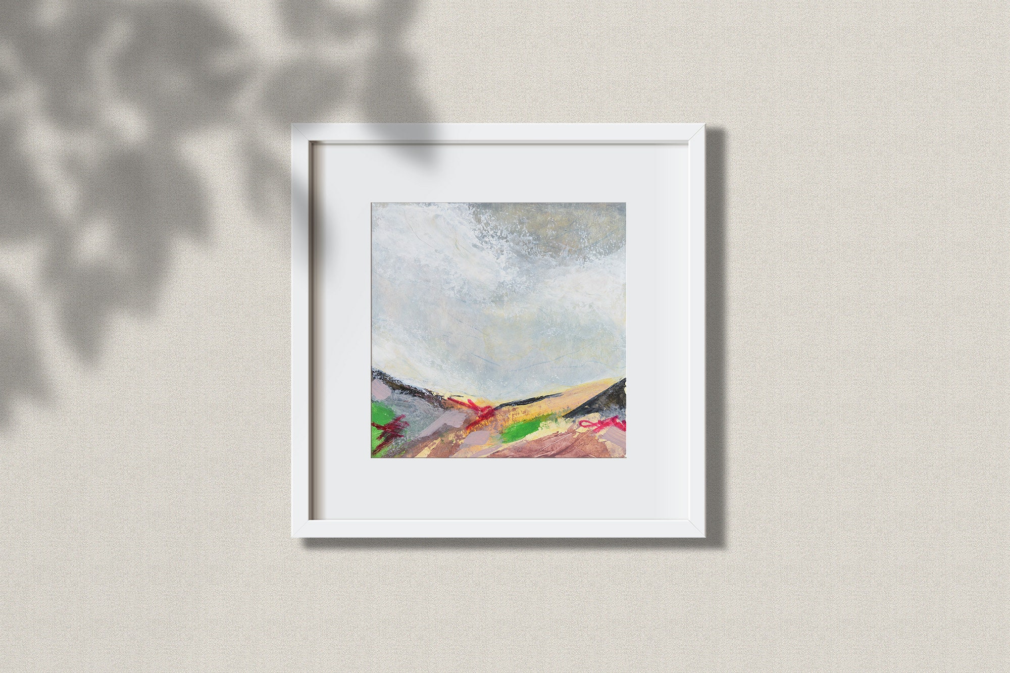 Acrylic Spring Landscape Painting, Contemporary Modern Print, Small ...